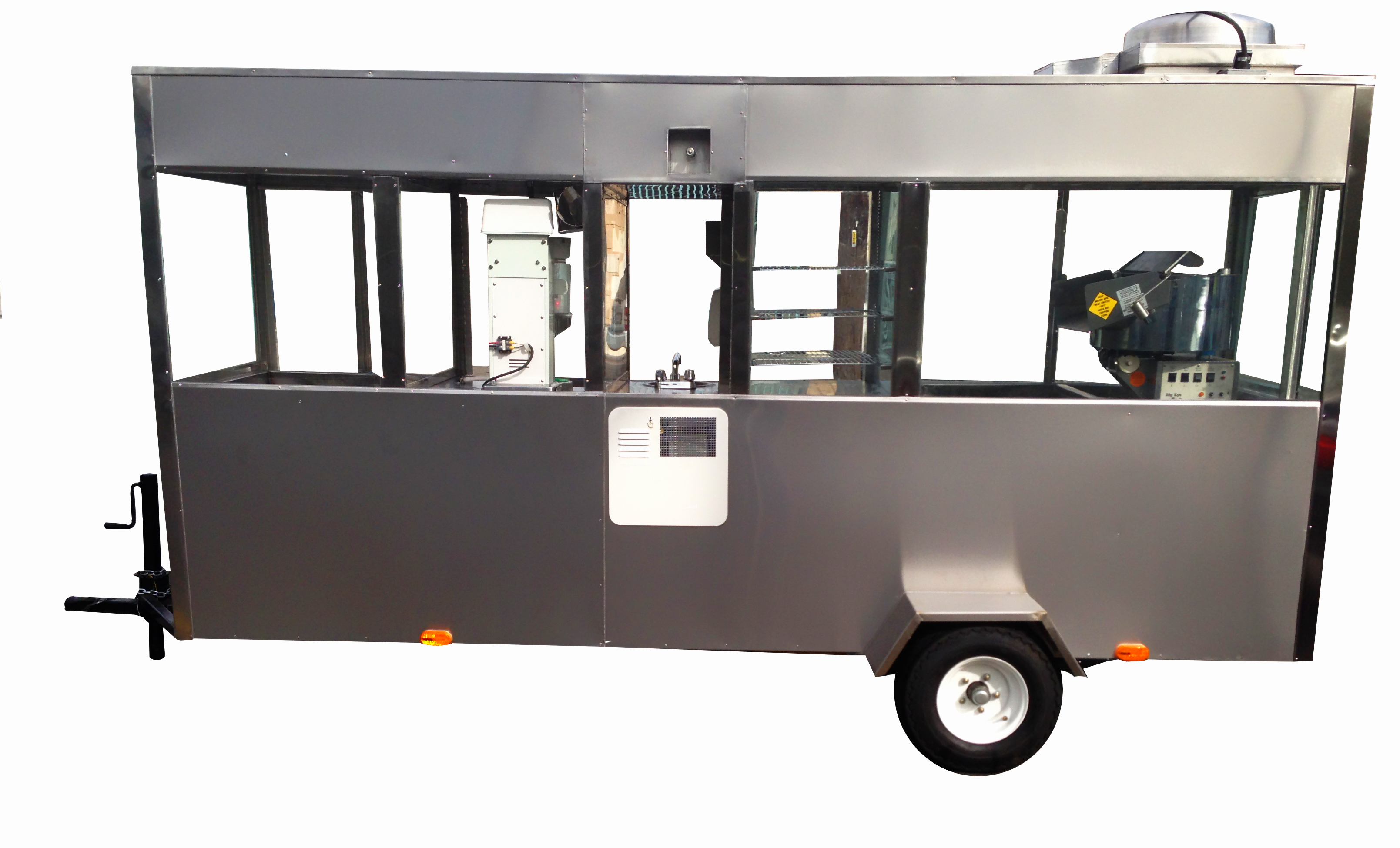 Kettle Popcorn, churros, shaved ice, Fruit Trailer by Kareem Carts