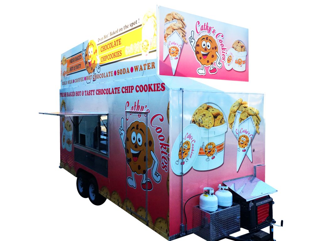 Cookies step-in trailer by Kareem Carts Manufacturing Company