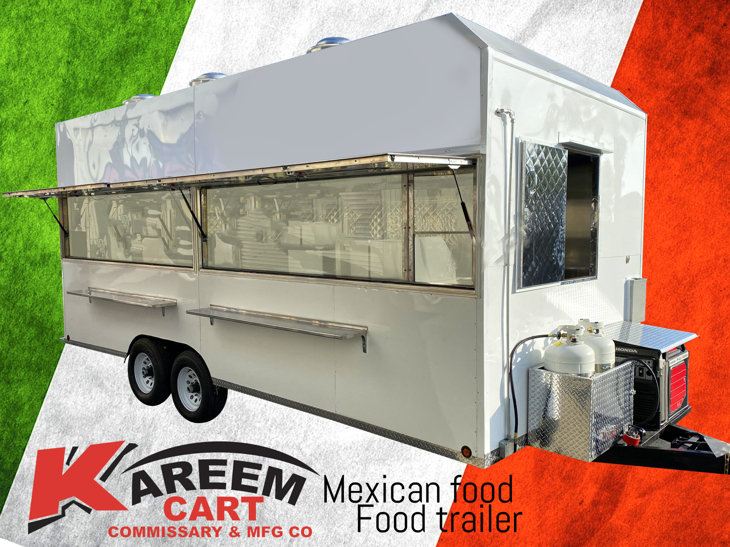 20' Step-in Trailer for Mexican Food - Kareem Carts Commissary ...