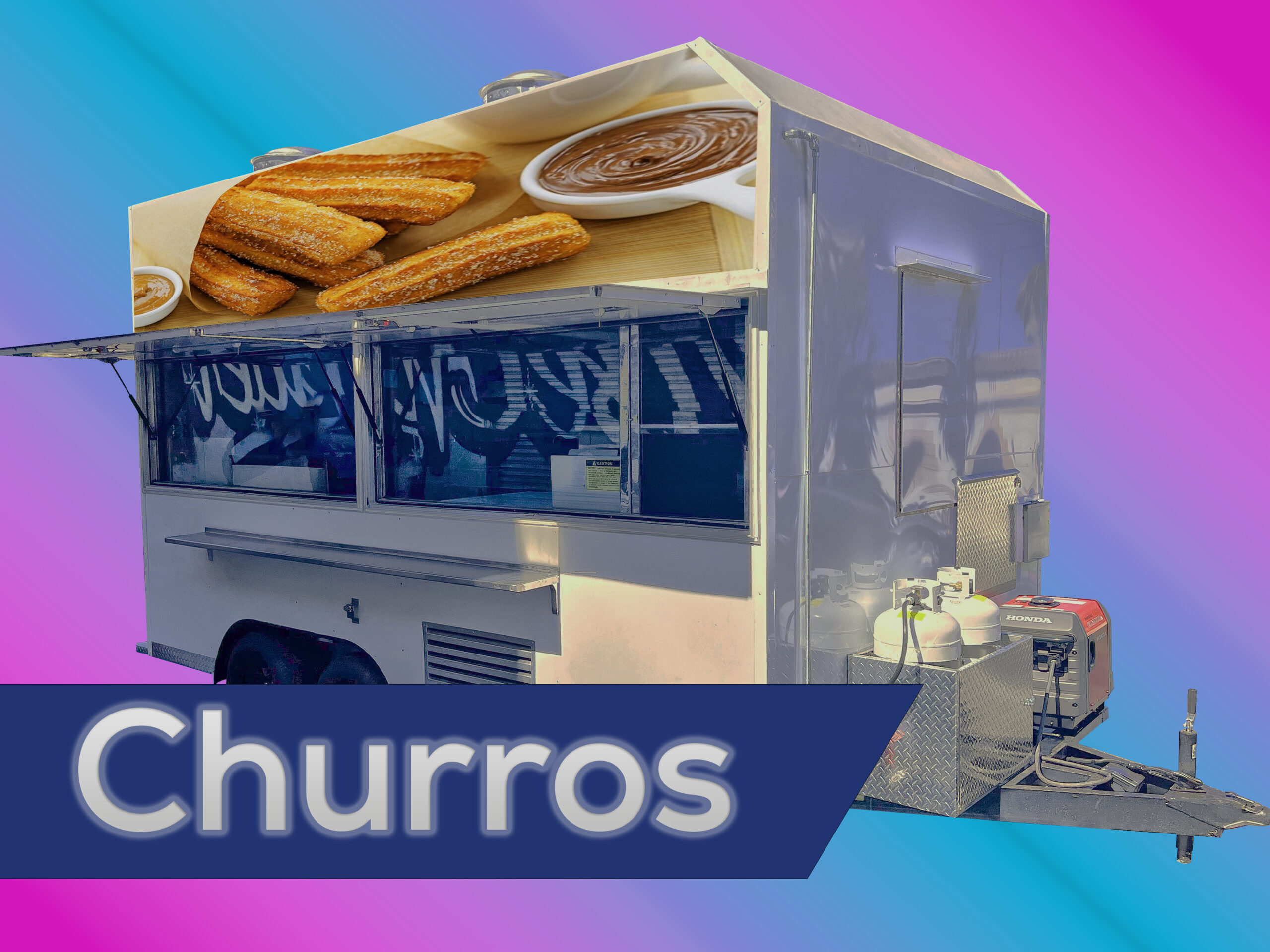 Churros Step-in food trailer to bake and to sell in Nevada