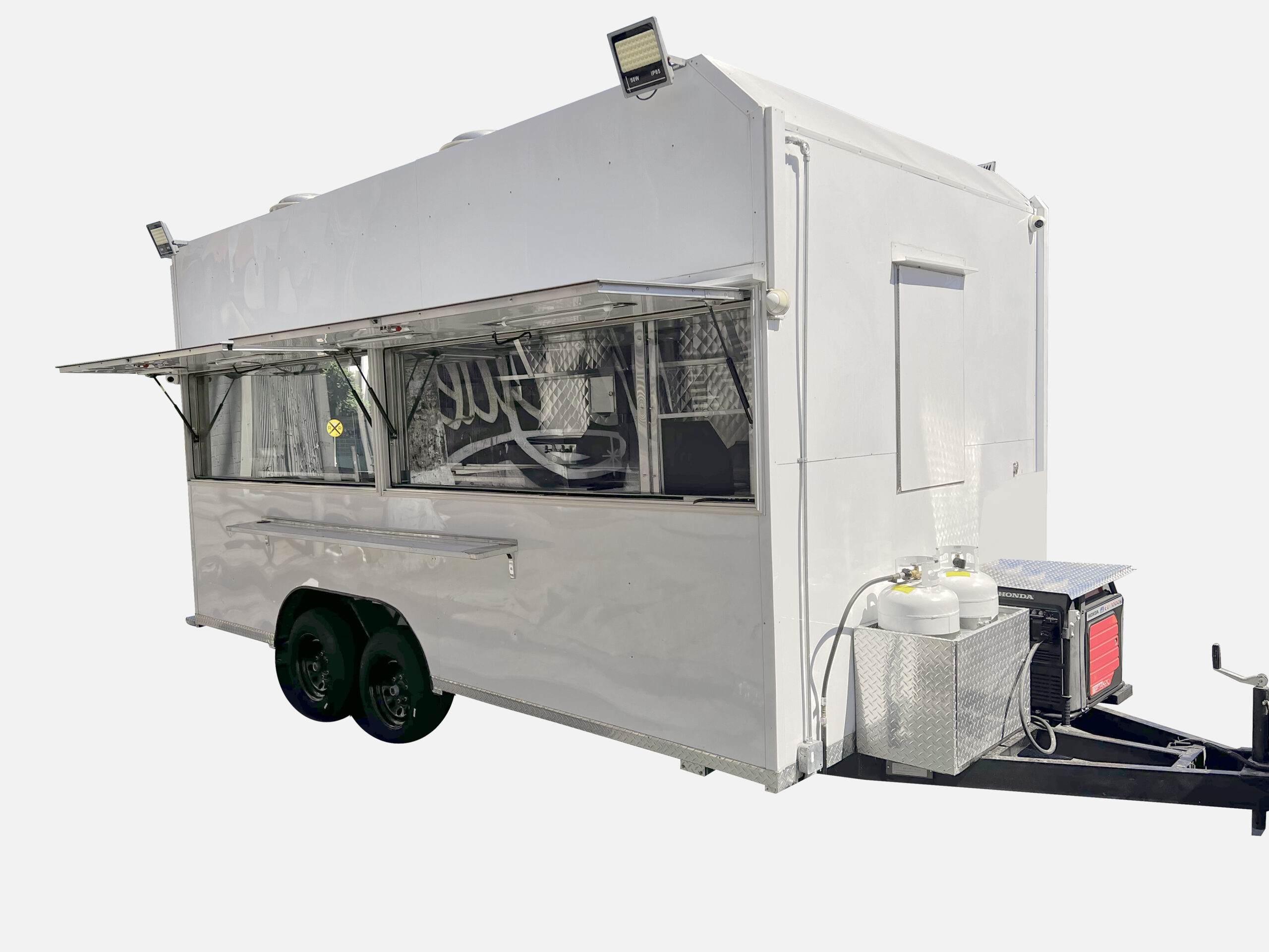 Barbacoa and tacos step-in trailer