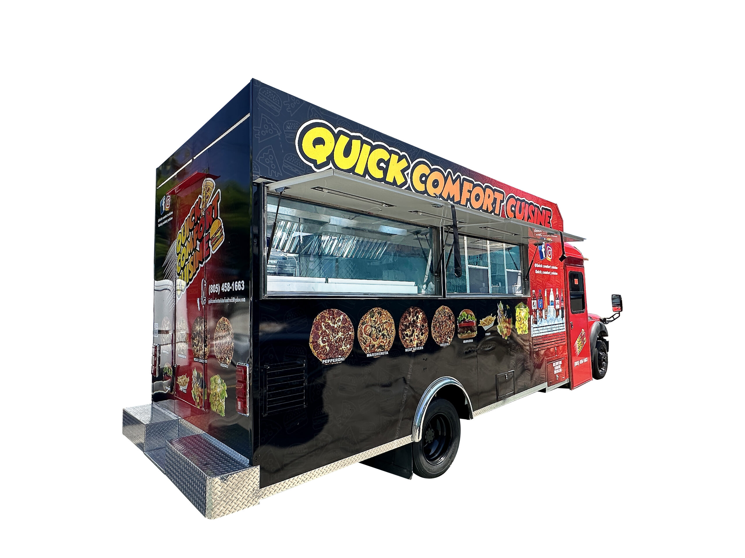 Food truck with conveyor pizza oven - Kareem Carts Commissary and Food ...
