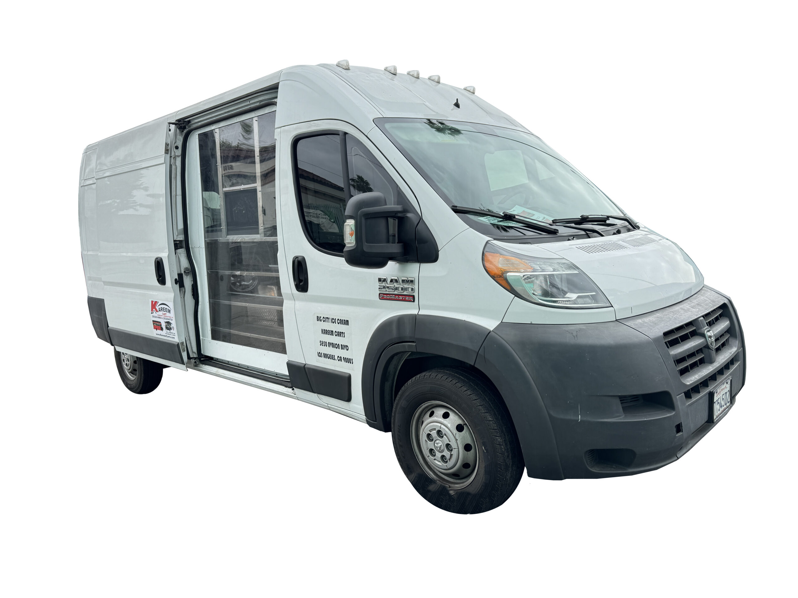 RAM ProMaster Converted to an Ice Cream Van - Kareem Carts Commissary ...